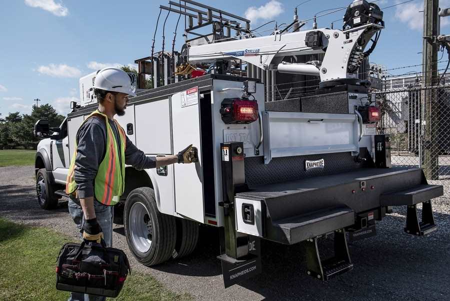 2023 Ford Super Duty® Chassis Cab on a job site