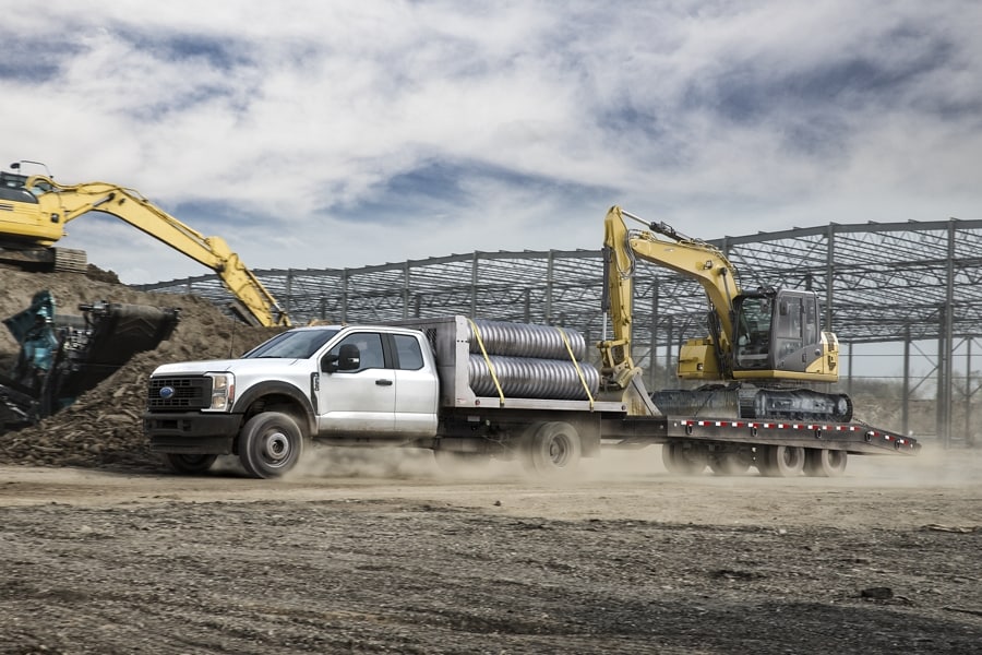2024 Ford Super Duty® Chassis Cab with upfit at a construction site